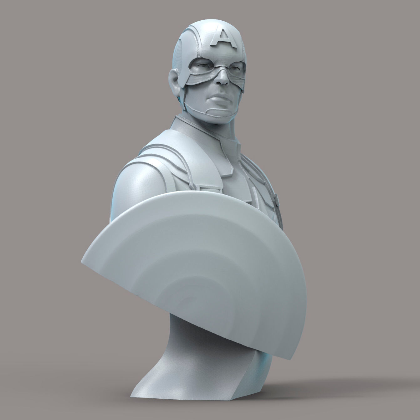 Captain America 3D model 3D printable | CGTrader