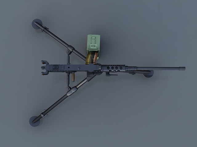 M2HB Machine Gun 3D model | CGTrader