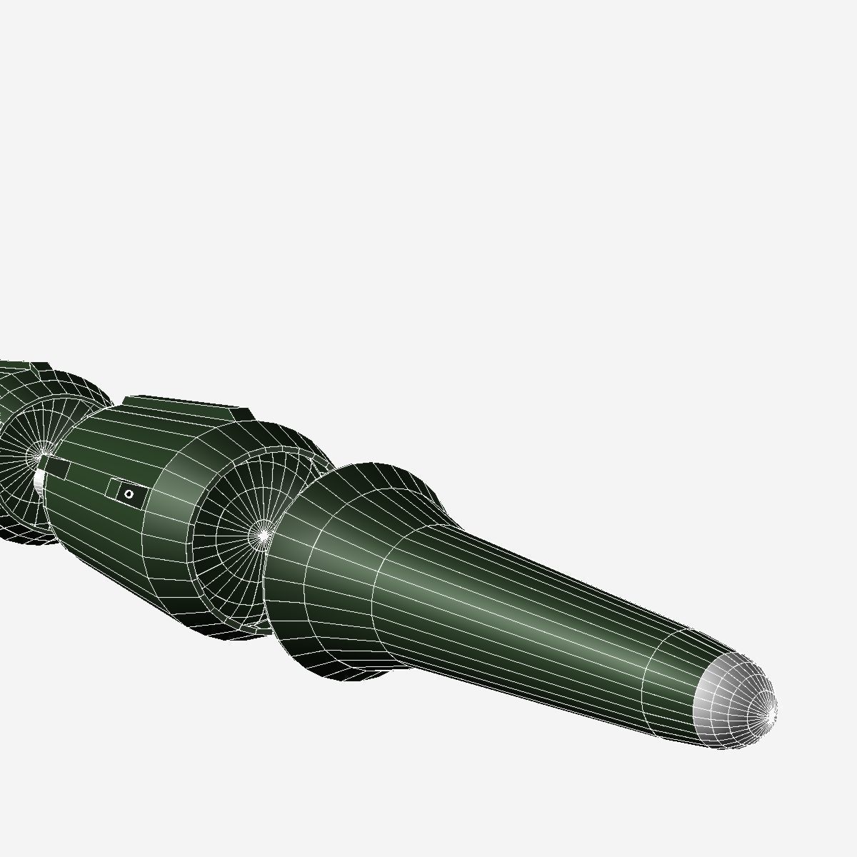KN-08 No Dong-C Ballitic Missile 3D model | CGTrader