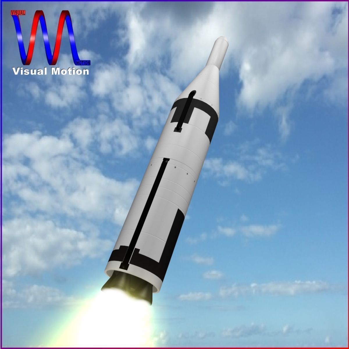 UGM-27 Polaris A1 Ballistic Missile 3D model | CGTrader