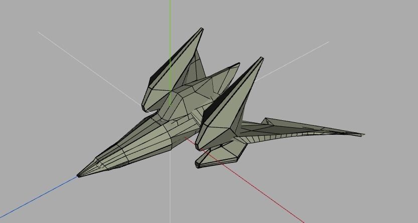 Star Fox Arwing Layo 3D model | CGTrader