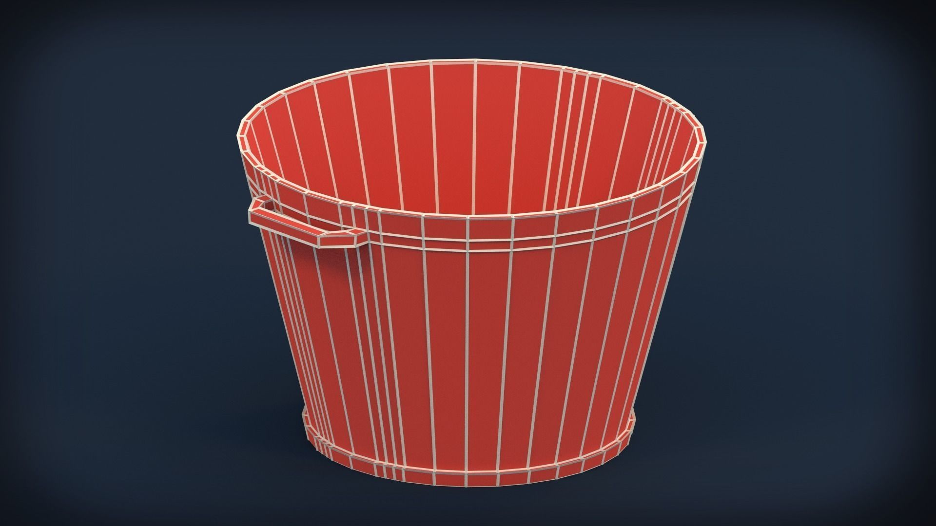 Low Poly Buckets - Pack 1 free VR / AR / low-poly 3D model 3D printable ...