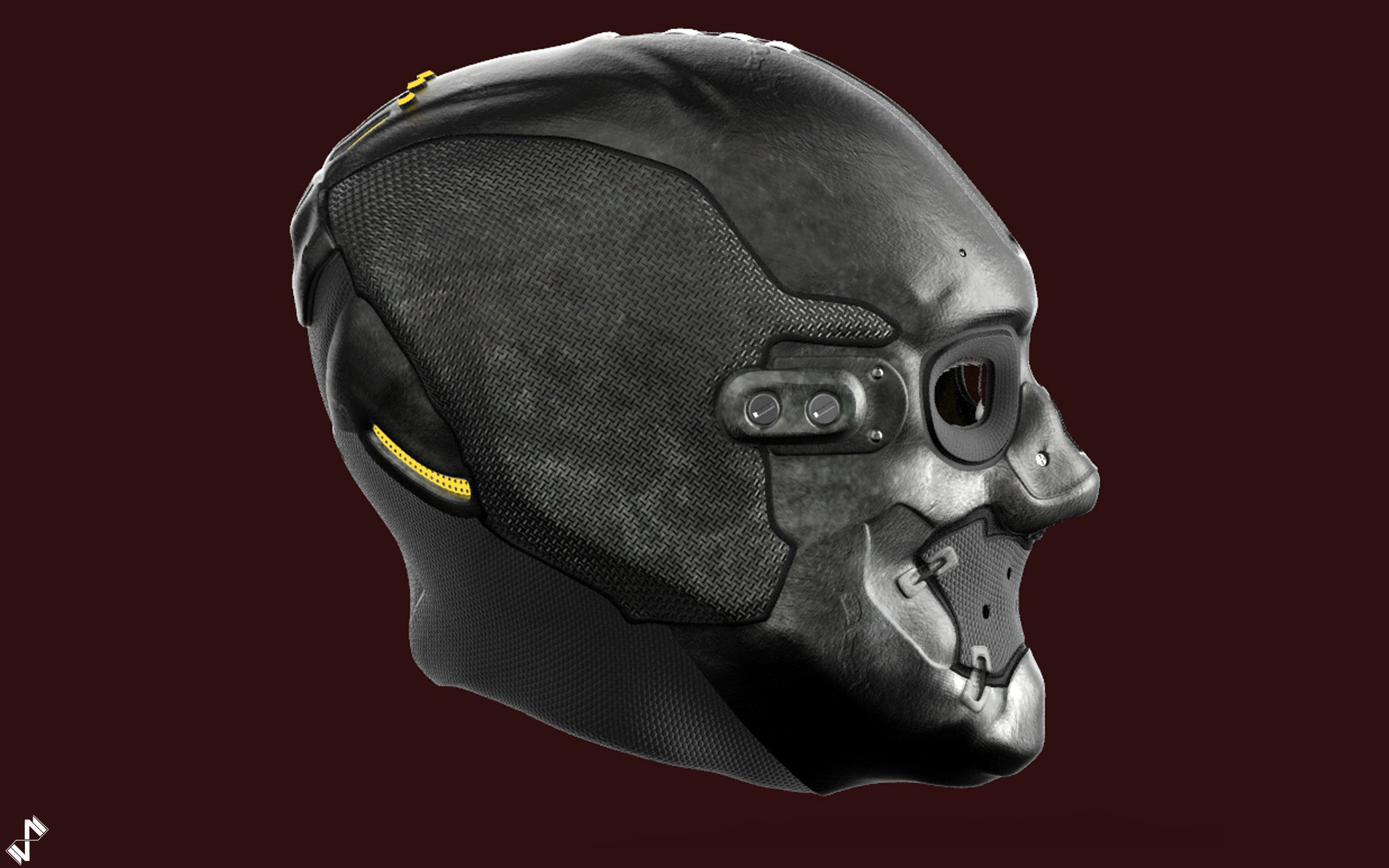 Futuristic Enforcement Helmet 3D model | CGTrader