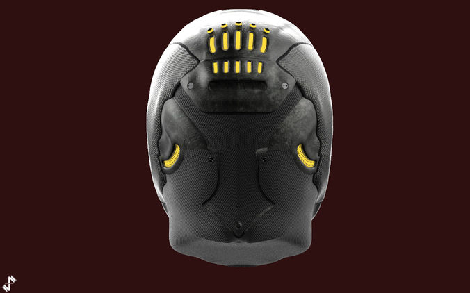 Futuristic Enforcement Helmet 3D Model OBJ | CGTrader.com