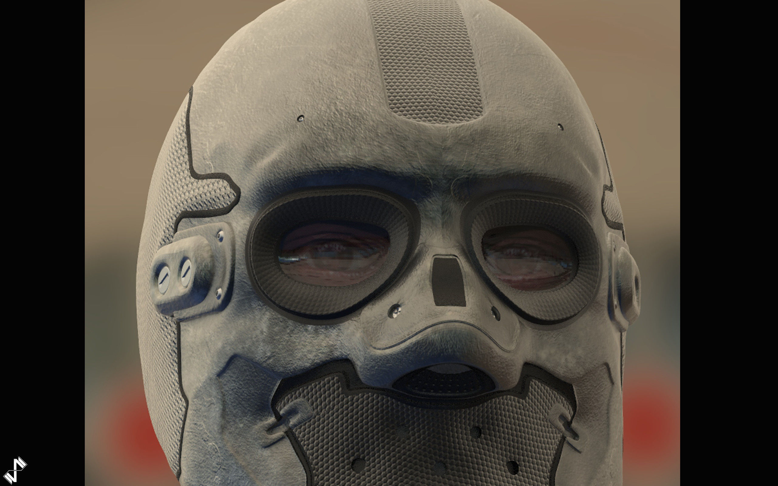 Futuristic Enforcement Helmet 3D model | CGTrader