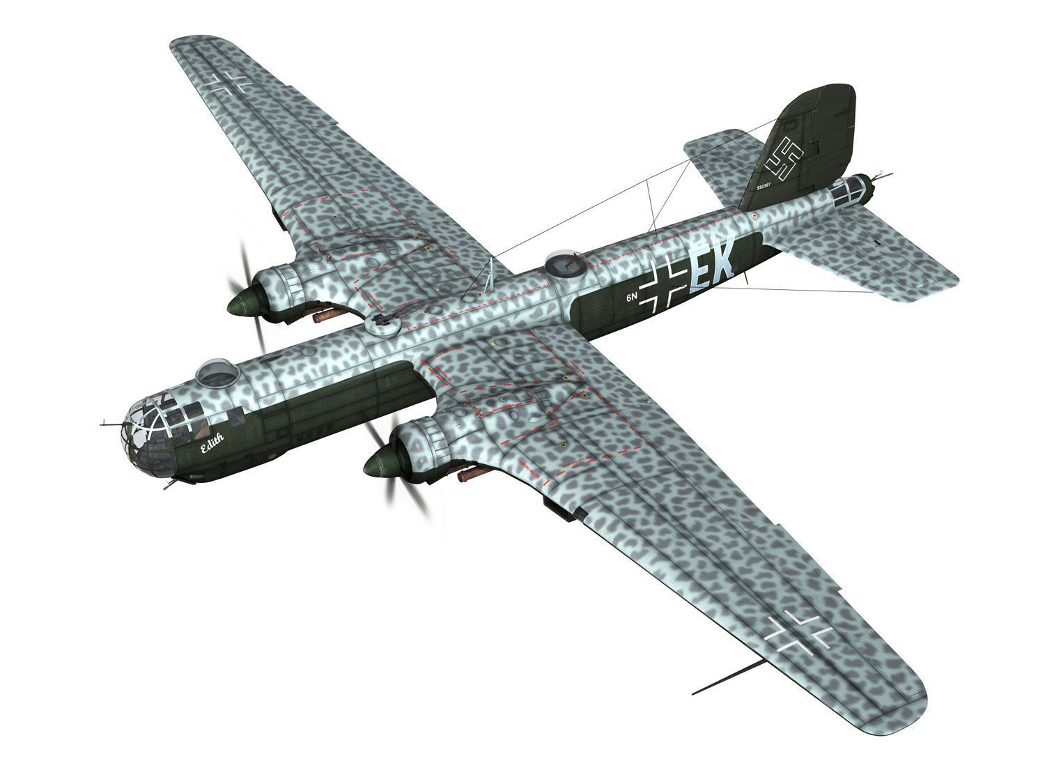 Heinkel He-177 - Greif - 6NEK 3D model | CGTrader