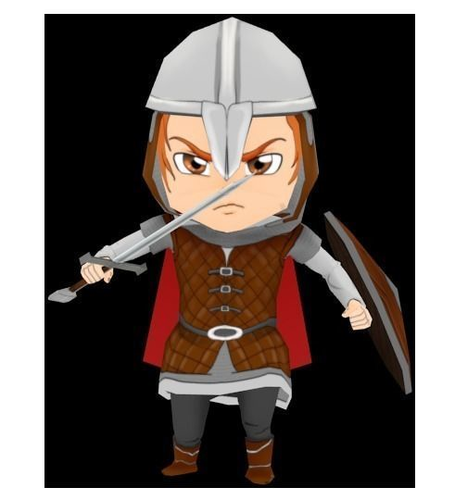 3D model pawn soldier VR / AR / low-poly rigged animated | CGTrader