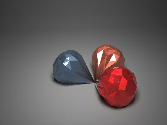 3D model Diamond three diamonds VR / AR / low-poly | CGTrader