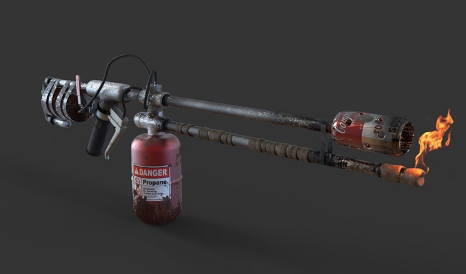 3D model Flamethrower | CGTrader