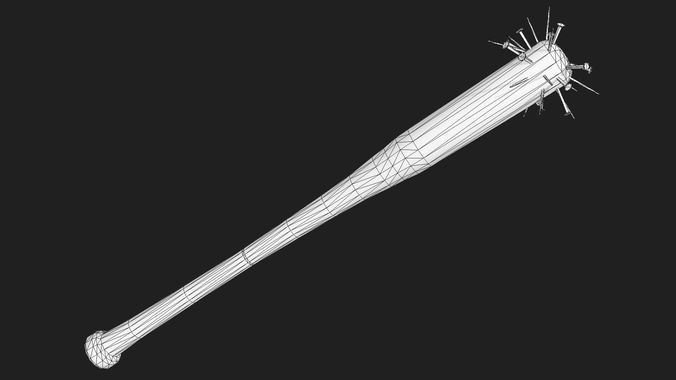 3D model Baseball Bat Weapon 03 VR / AR / low-poly MAX OBJ 3DS FBX DAE ...