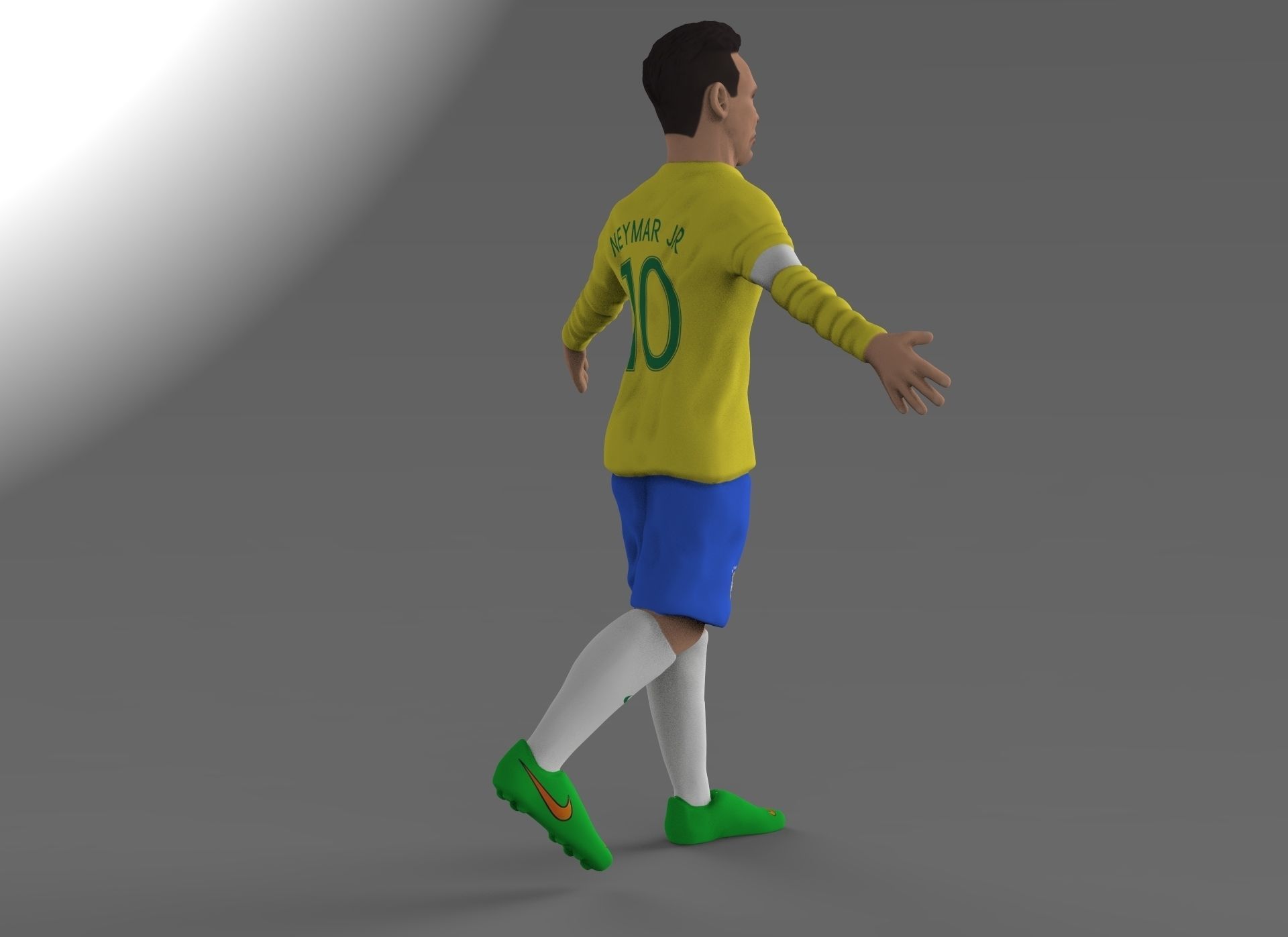 Neymar full figurine textured 3D model 3D printable | CGTrader
