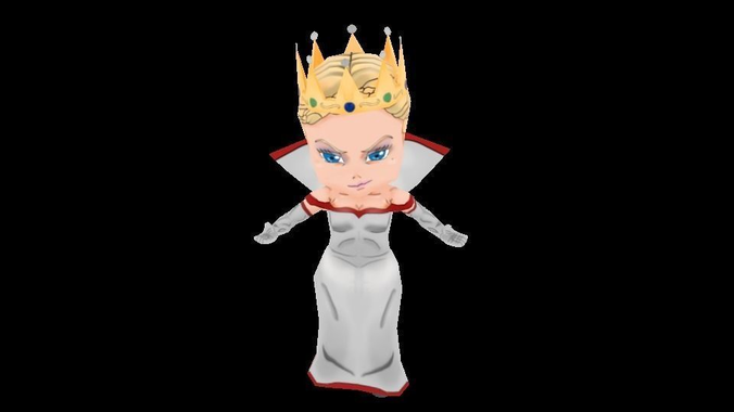 3D model Queen chess VR / AR / low-poly rigged animated | CGTrader