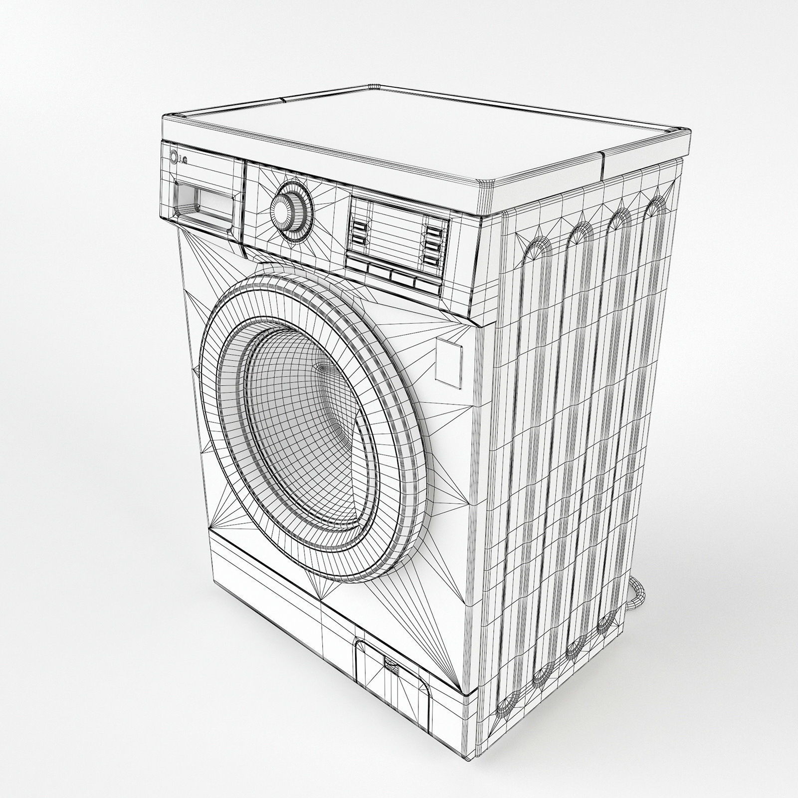 LG Washing Machine 3D model | CGTrader
