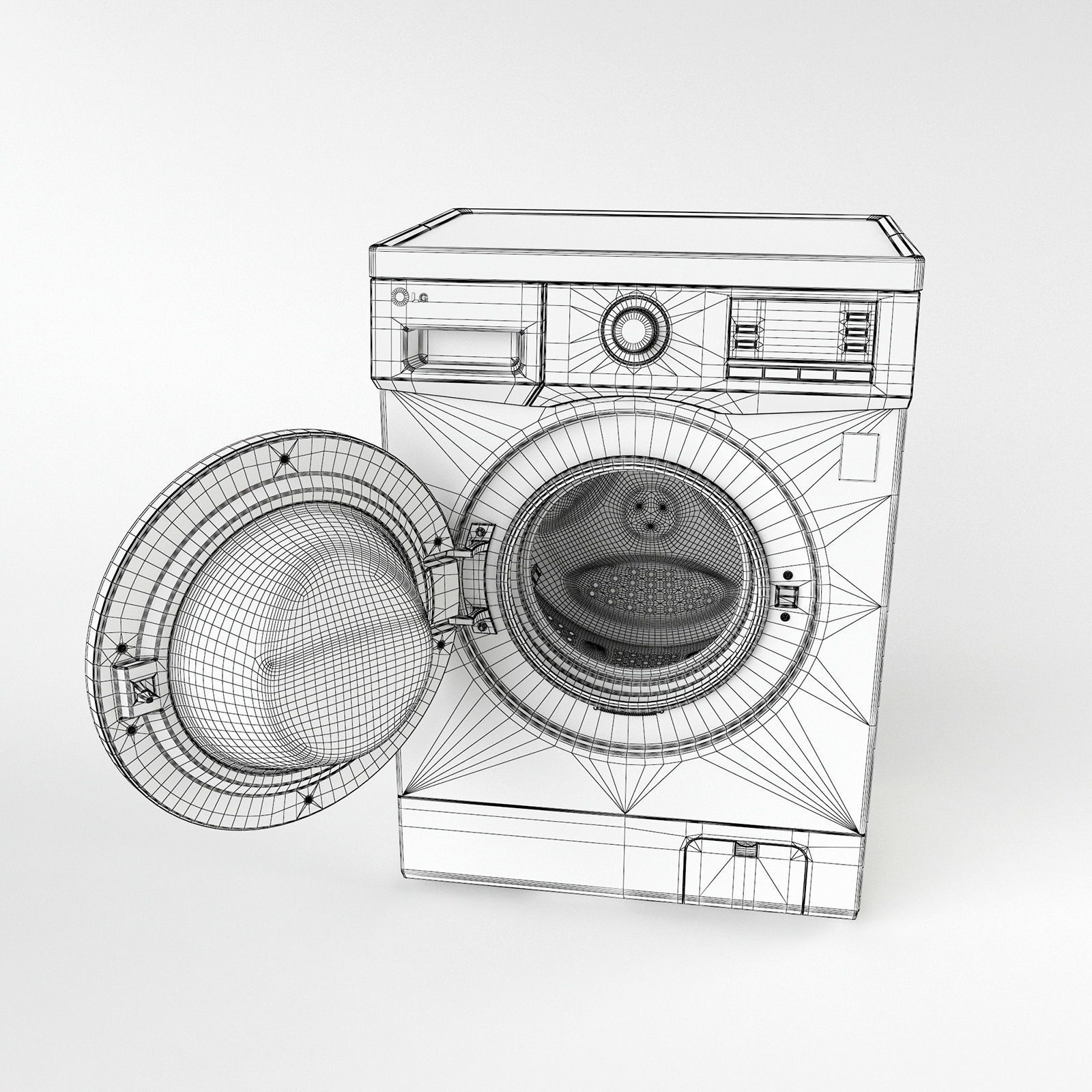 LG Washing Machine 3D model | CGTrader