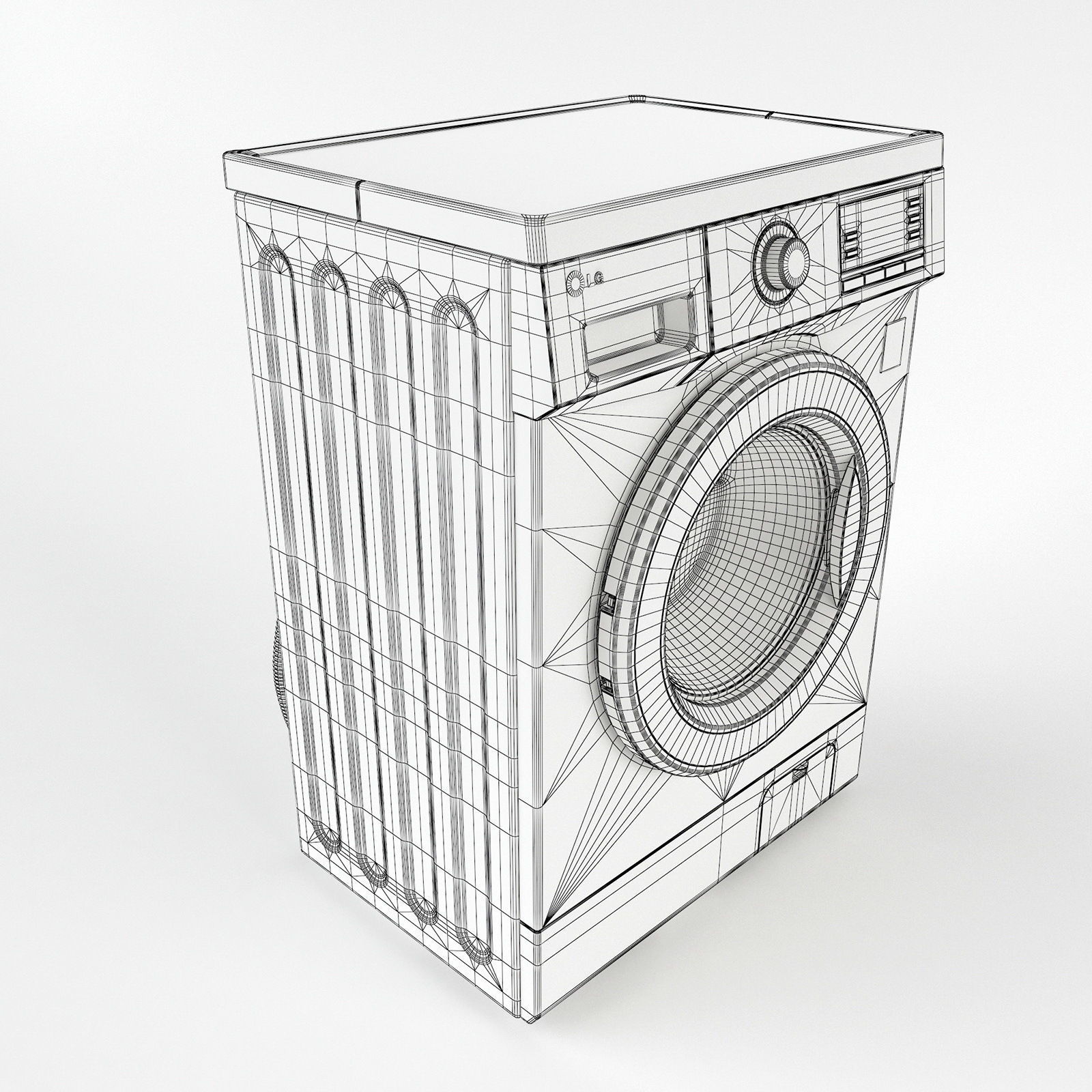 LG Washing Machine 3D model | CGTrader