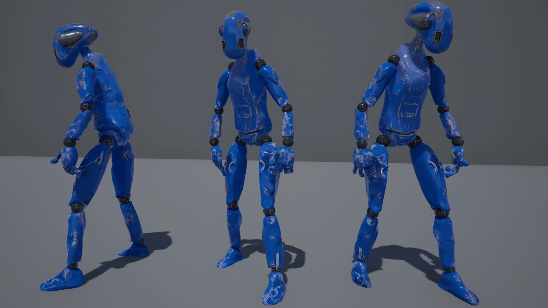 3D model WORKER ROBOT VR / AR / low-poly rigged animated | CGTrader