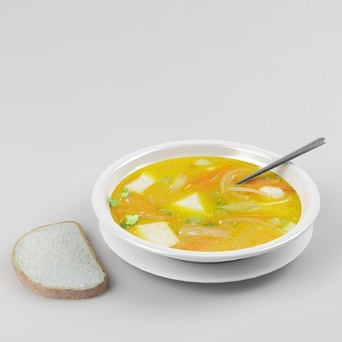 Soup 01 3D model | CGTrader