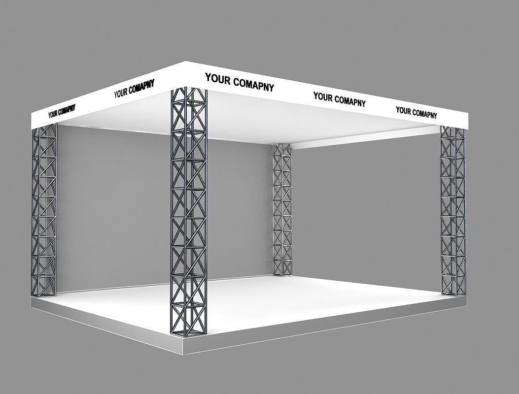3D model Truss display for car VR / AR / low-poly | CGTrader