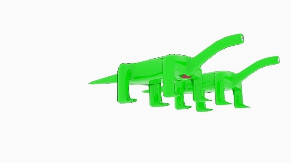 3D model Oneye Long Neck Alien VR / AR / low-poly | CGTrader