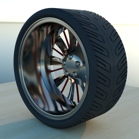 Sports car wheel CAD model 3D model | CGTrader