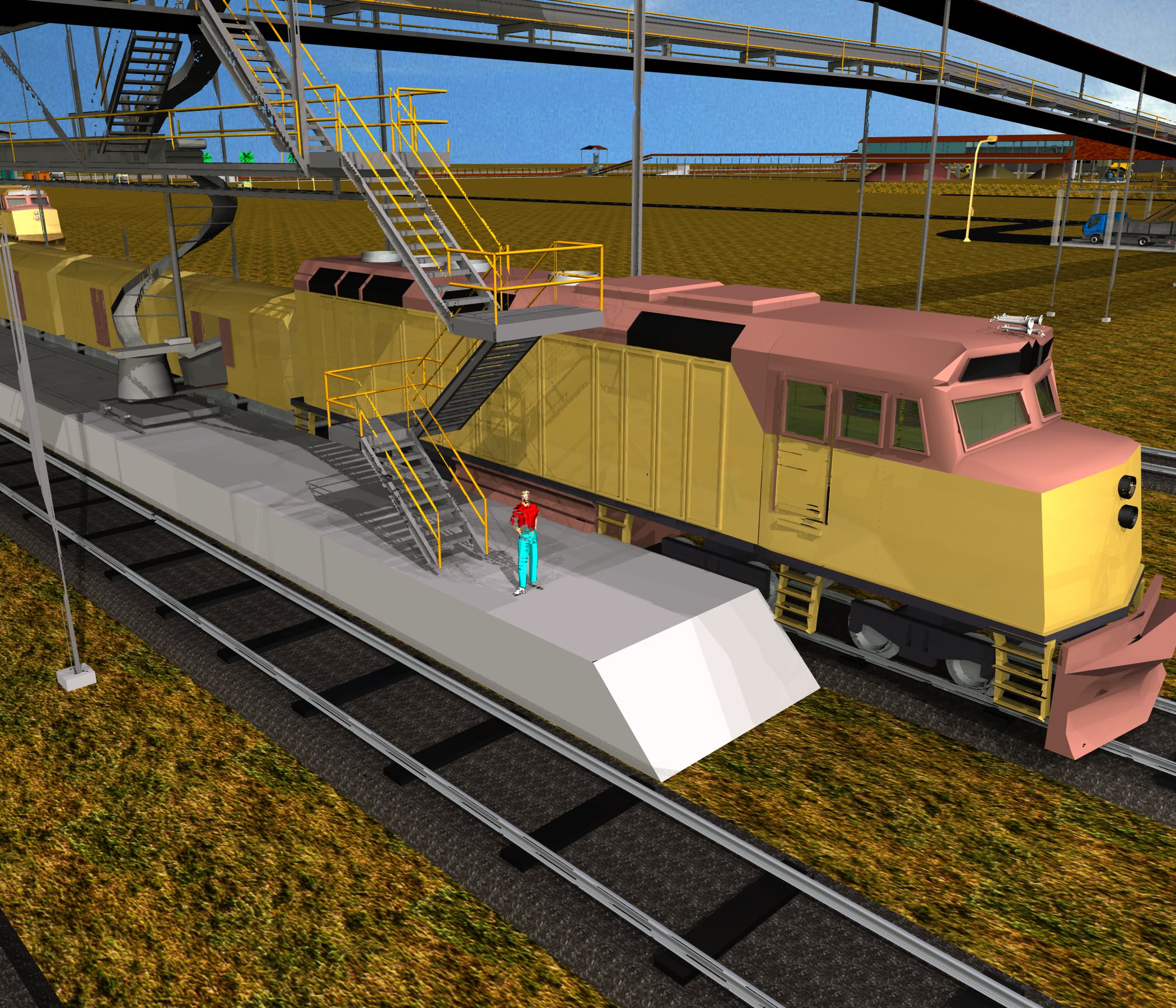 Cement Wagon Loading free 3D model | CGTrader