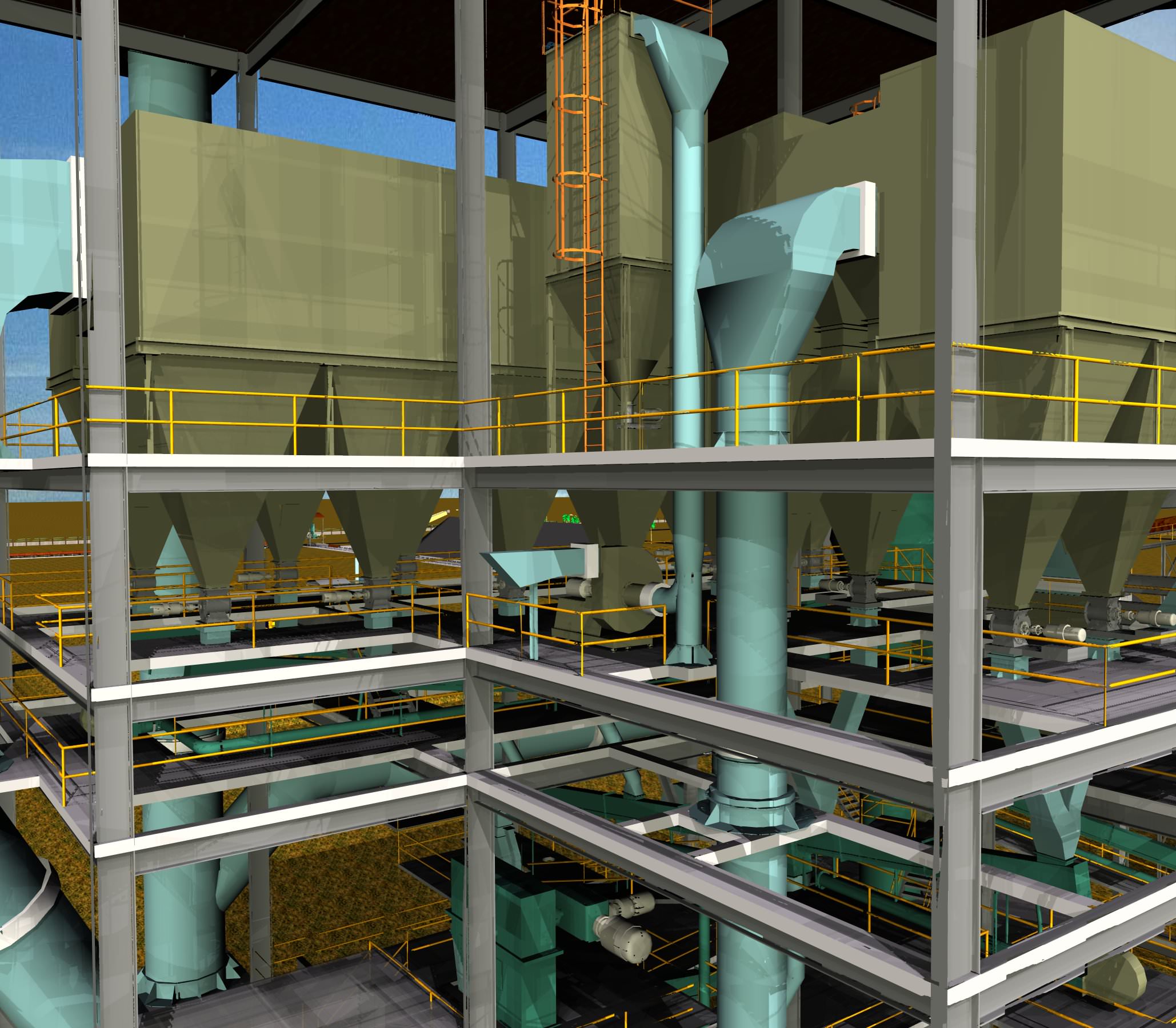 Cement Mill Department free 3D model | CGTrader
