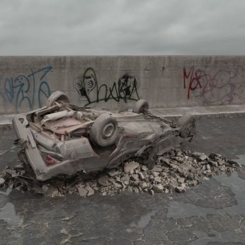destroyed car 073 am165 3D model | CGTrader
