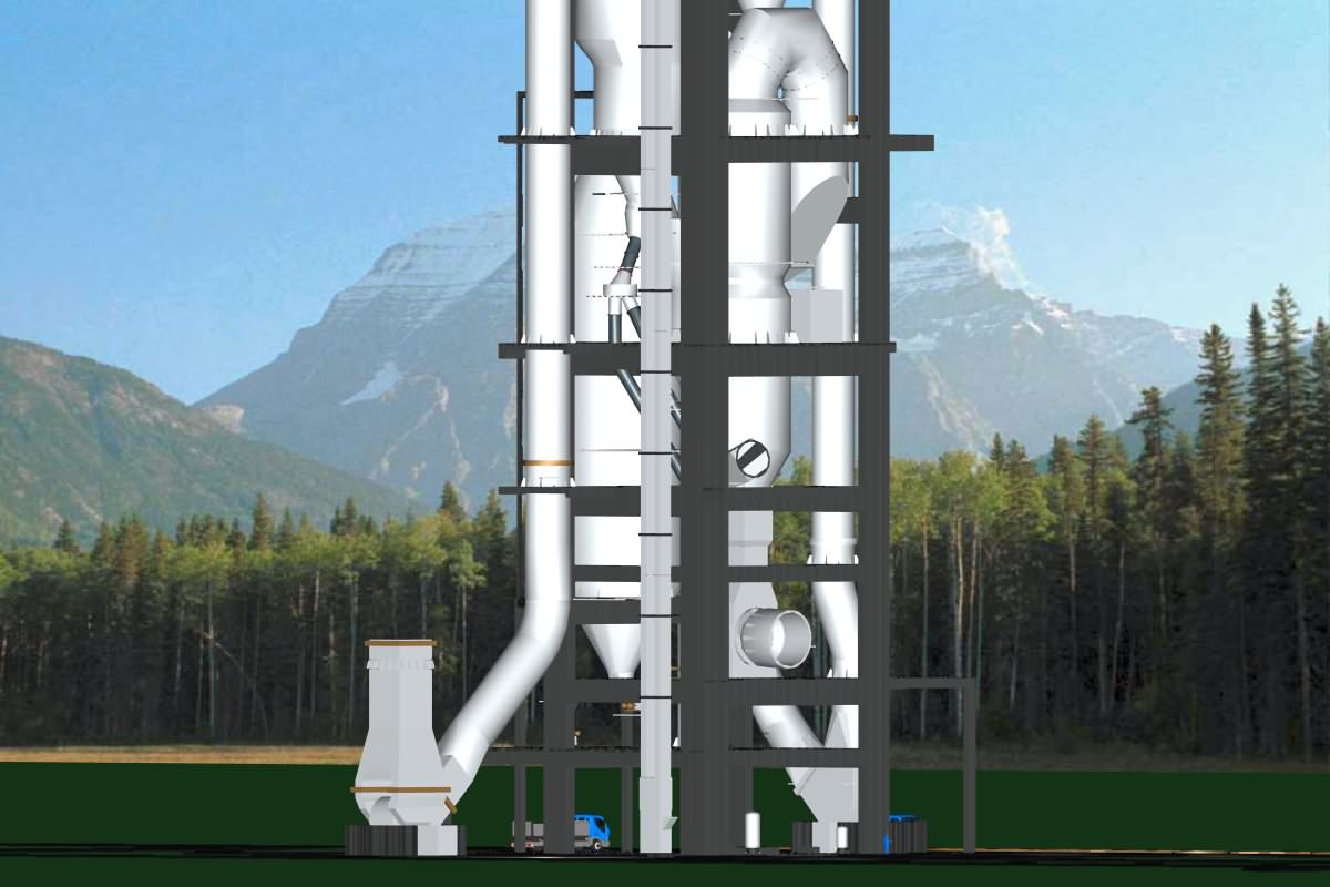Surma Cement Plant-Cyclone Preheater free 3D model | CGTrader