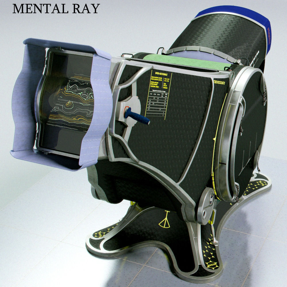 Inquisitor futuristic observation station 3D model animated rigged ...