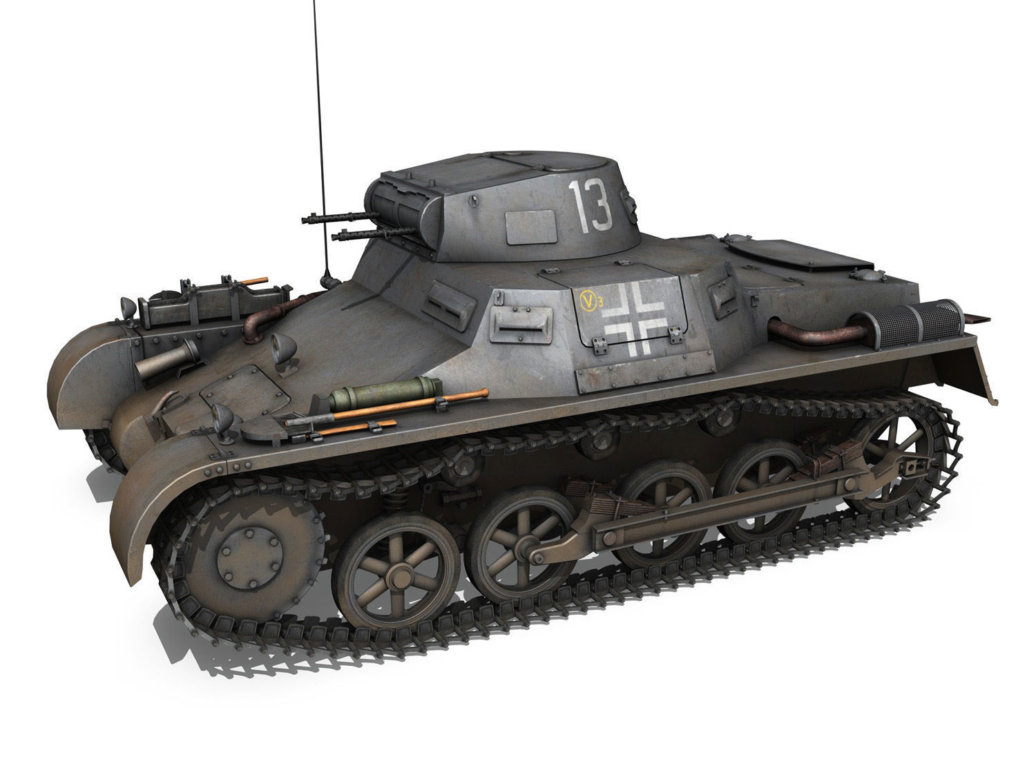 PzKpfw 1 - Panzer 1 - Ausf A - 13 3D model | CGTrader