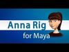 Anna Rig 3D model rigged | CGTrader