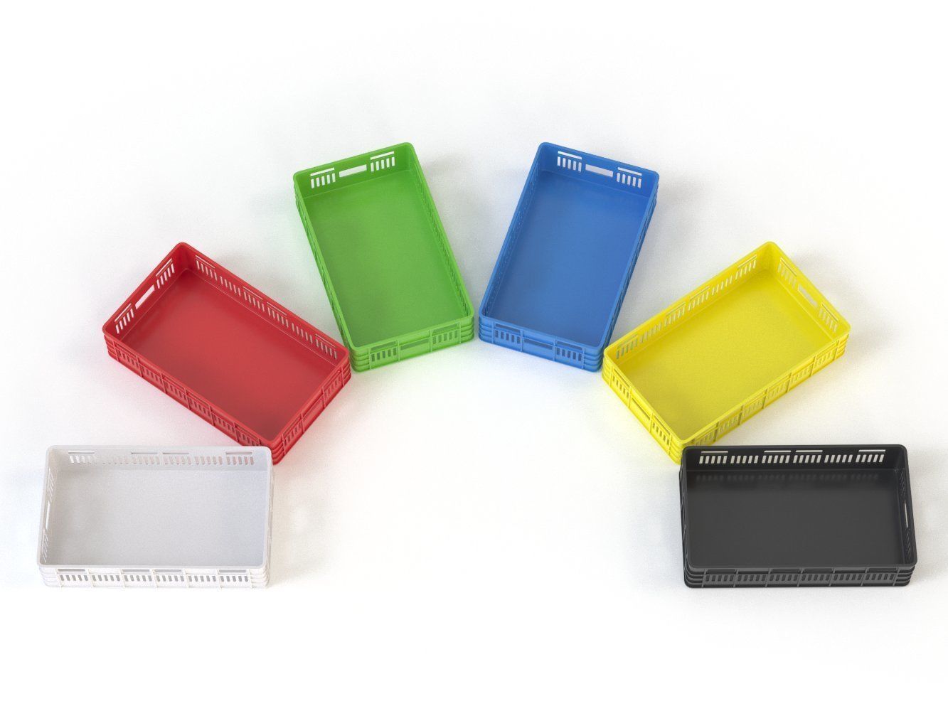 Plastic Food Storage Crate 3D model | CGTrader
