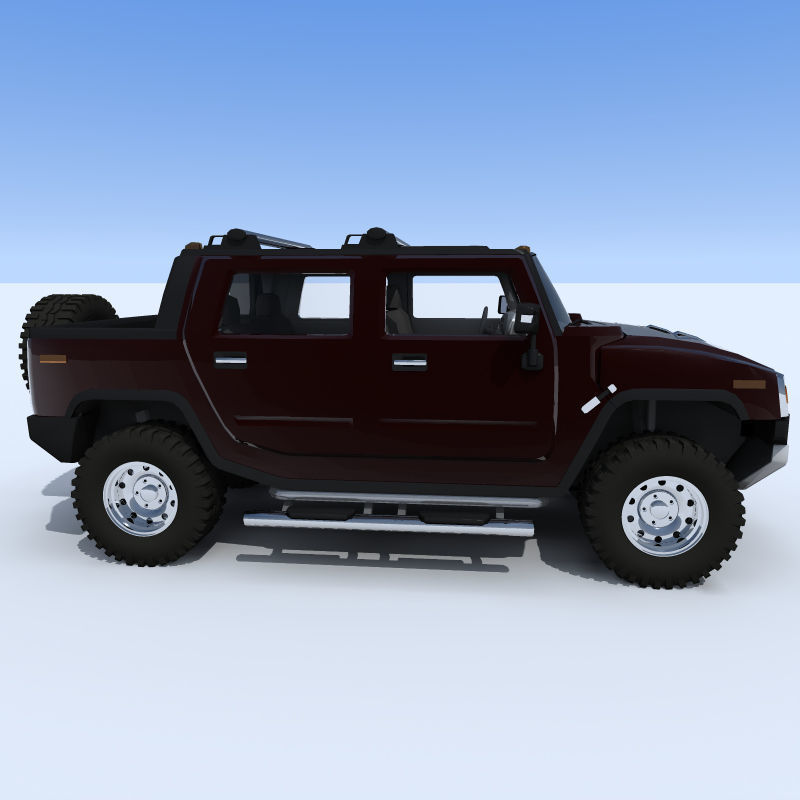 Hummer H2 free 3D model | CGTrader