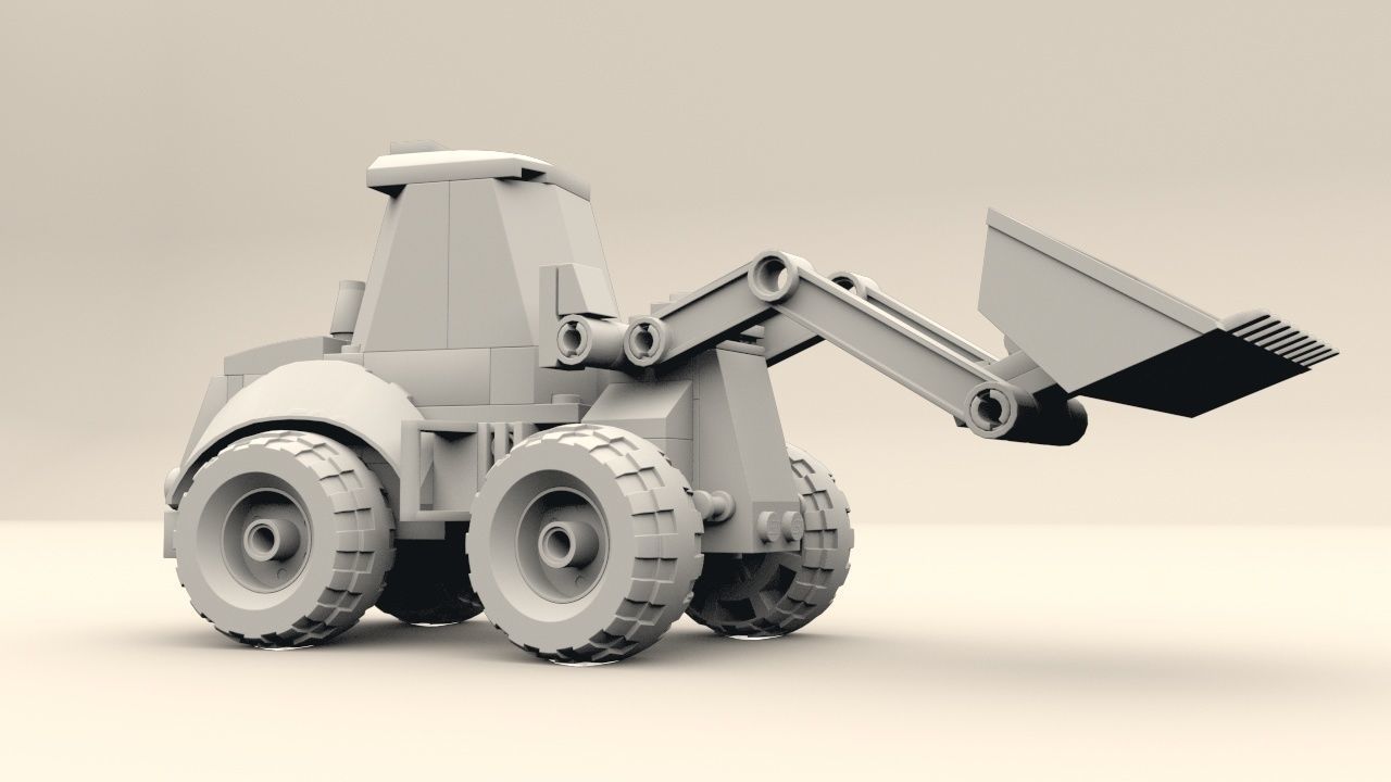 LEGO Wheel Loader High Quality 3D Model 3D model | CGTrader