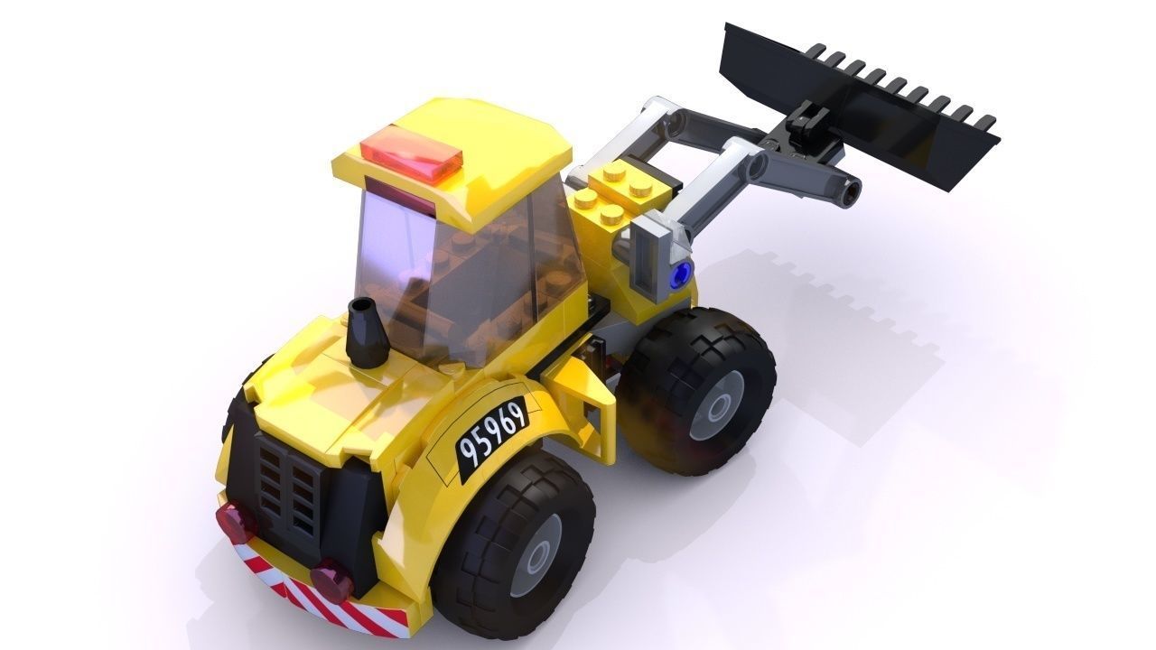 LEGO Wheel Loader High Quality 3D Model 3D model | CGTrader