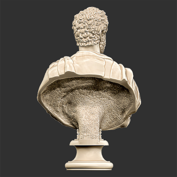 Printable bust of Commodus Emperor 3D model 3D printable | CGTrader