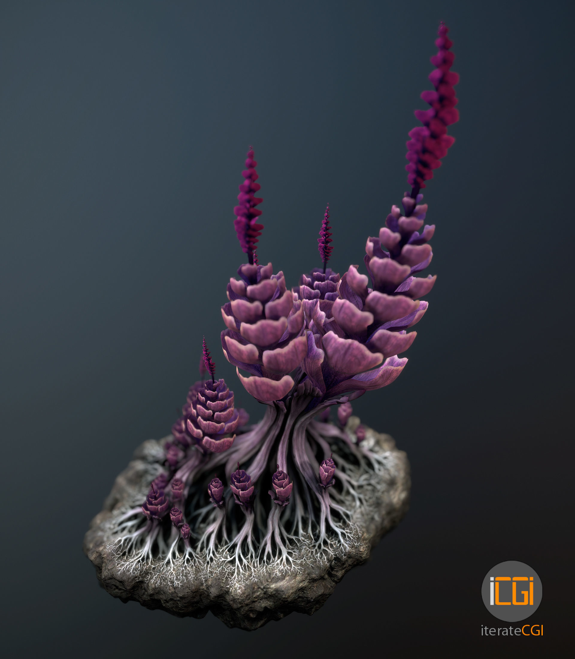3D model Alien plant Succulent Type 1 VR / AR / low-poly | CGTrader