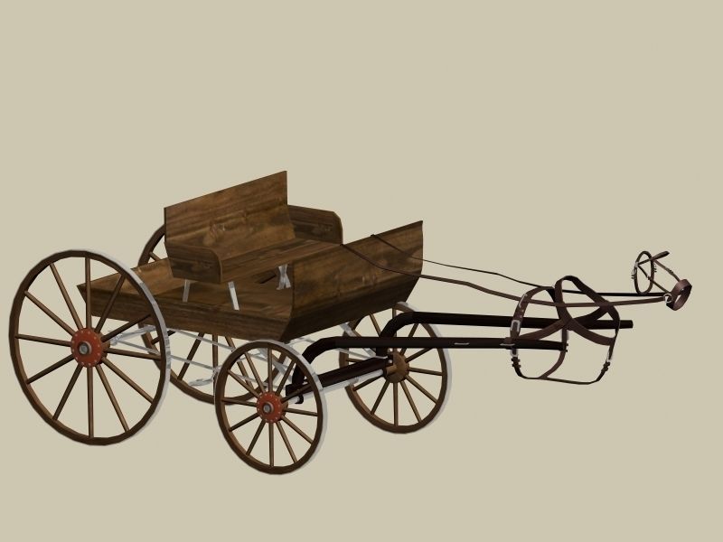 one-horse shay 3D model | CGTrader