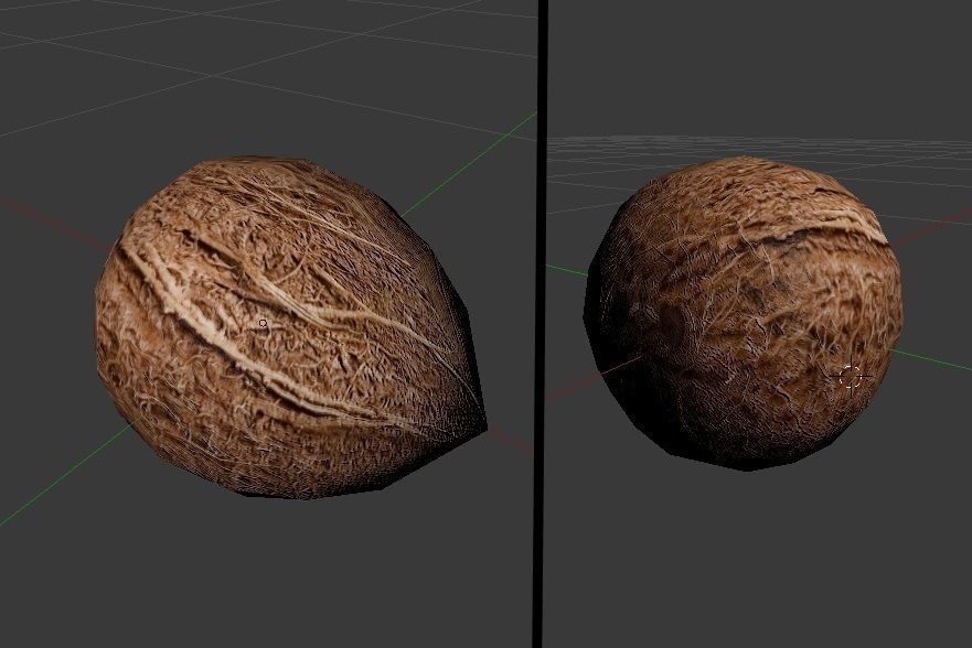 Coconut full in shell 01 3D model | CGTrader