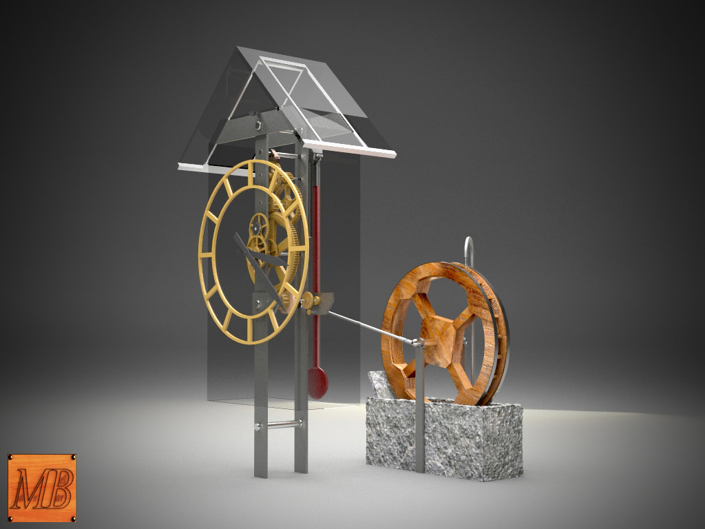 Waterclock 3D model | CGTrader