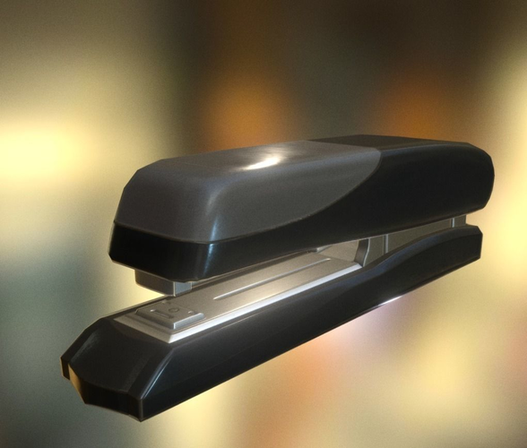 3D model Stapler Rigged And Animated Plastic Version VR / AR / low-poly ...