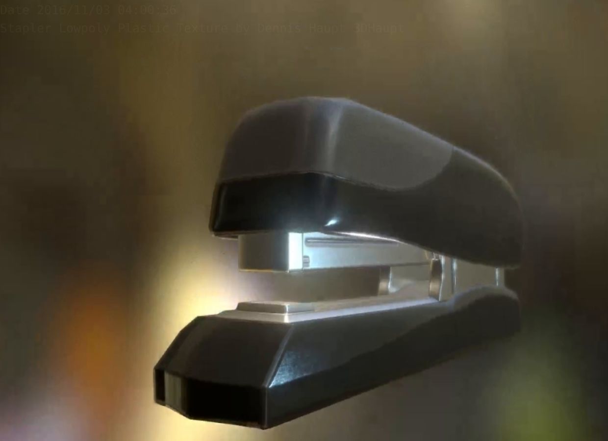 3D model Stapler Rigged And Animated Plastic Version VR / AR / low-poly ...