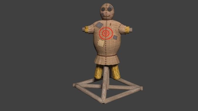 3D model Archery Target Mannequin VR / AR / low-poly | CGTrader