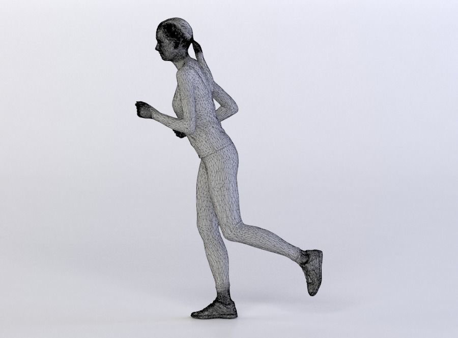 Julia 0210 Woman running 3D model | CGTrader