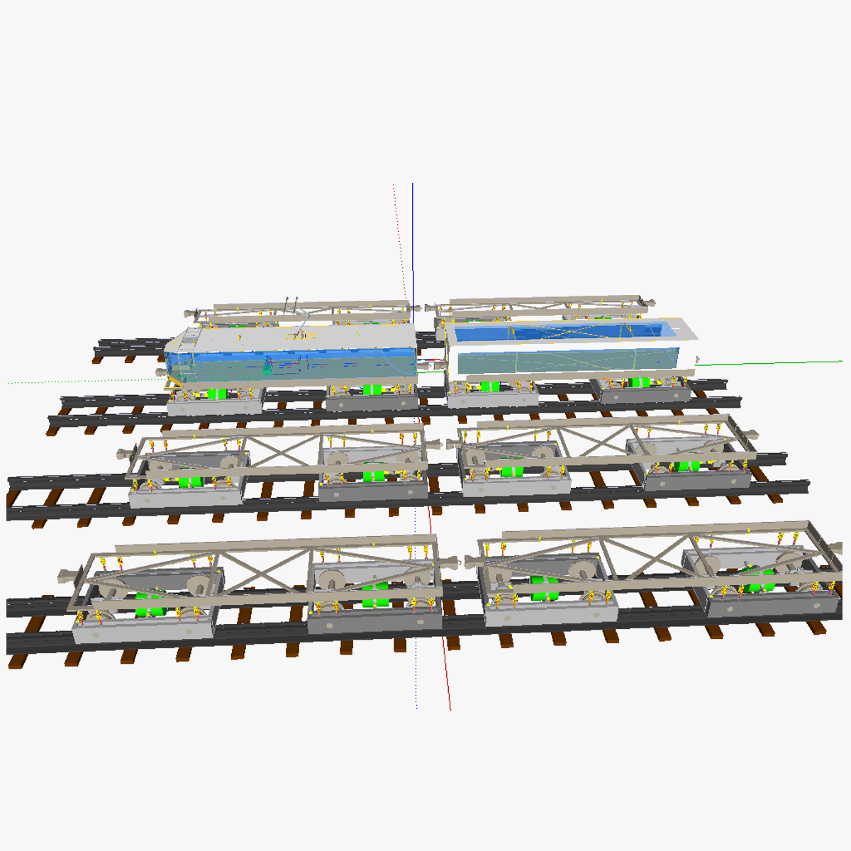 Modular train EM 3D model | CGTrader
