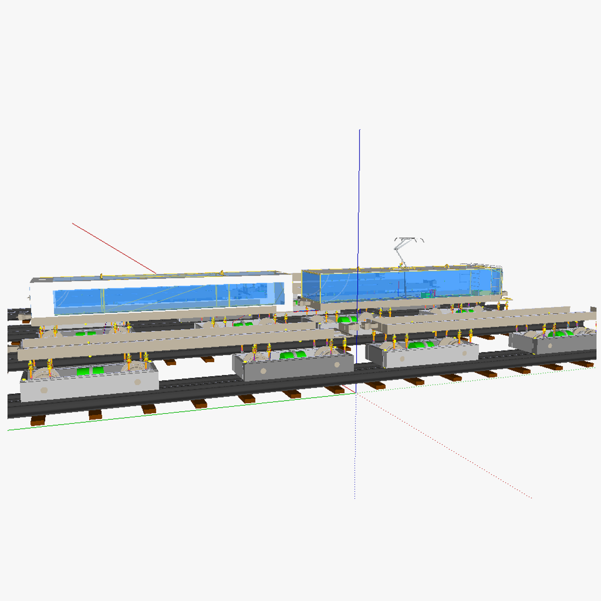 Modular train EM 3D model | CGTrader