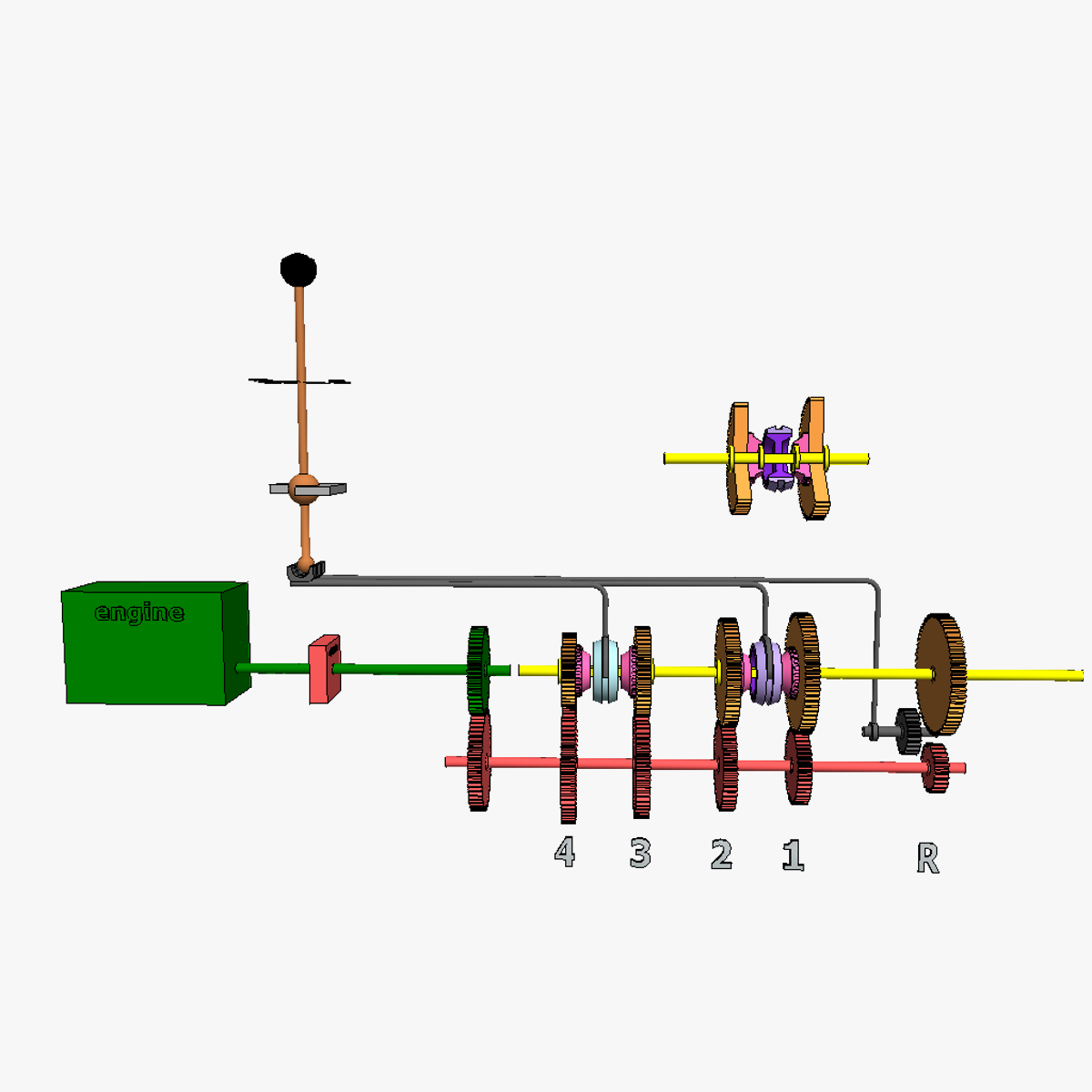 Standard gearbox 3D model 3D printable | CGTrader