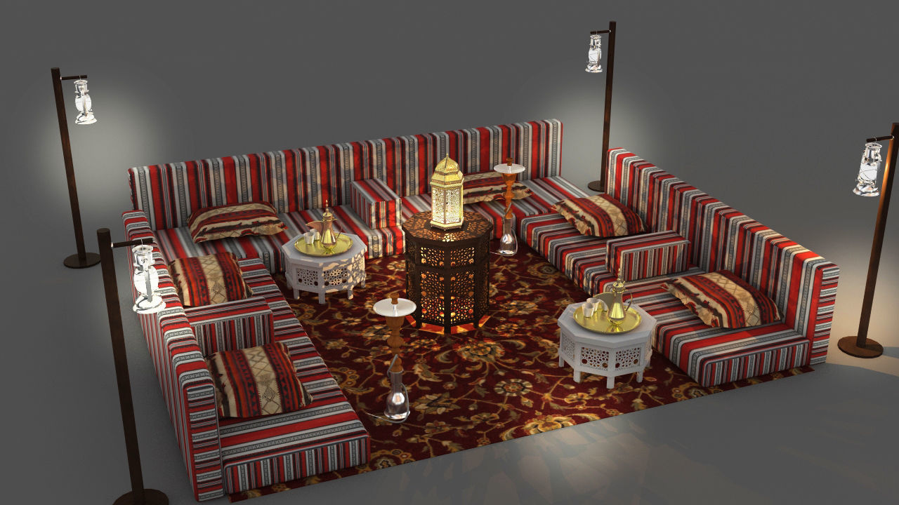 3D Arabic Seating 2 | CGTrader