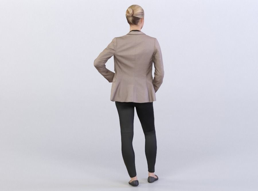 Kati 0206 Woman standing, arm on a hip 3D model | CGTrader