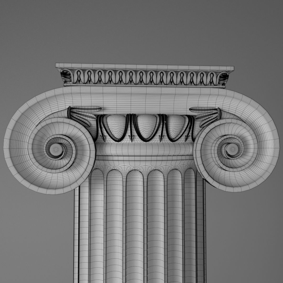 Column - Ionic Order 3D model | CGTrader